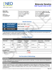 Genetic Testing for Thyroid Cancer - Assessing the Risks to Take Action?