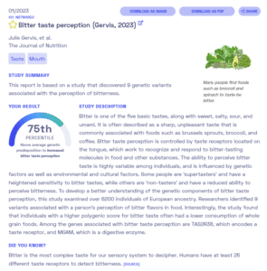 Is bitter taste perception genetic? | Decode DNA and learn risks!